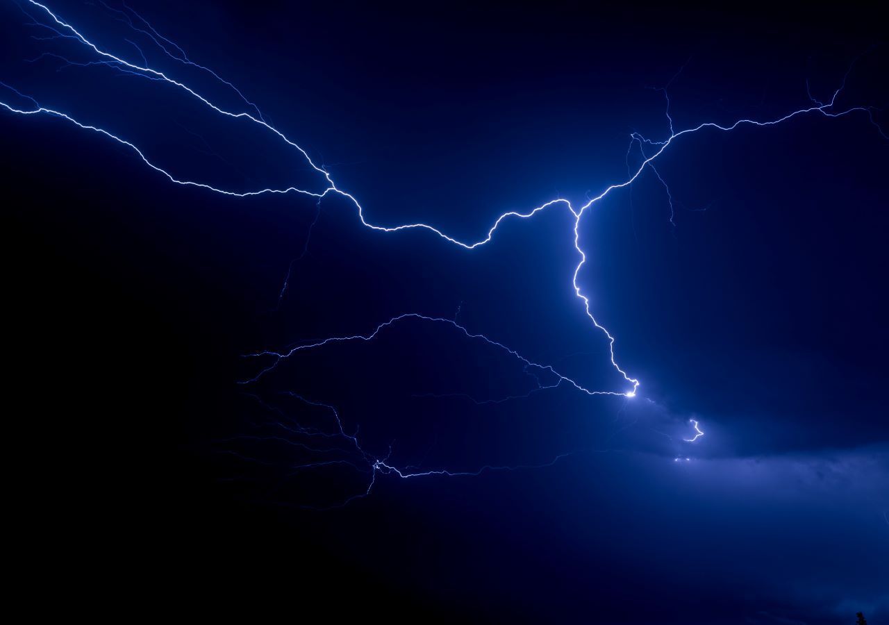 Blue Lightning Storms