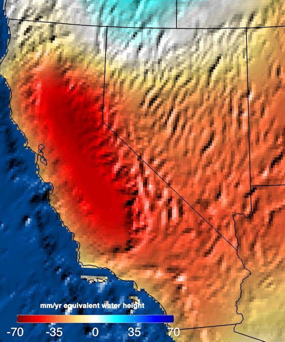 11 trillones de galones de agua para que California