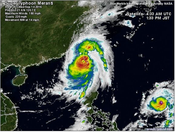 Meranti: un súper tifón de récords