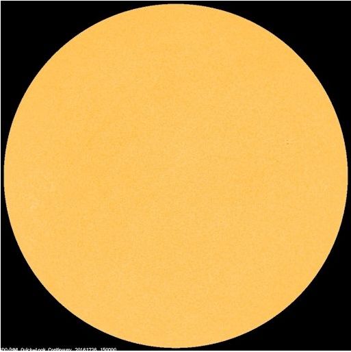 El Sol está en "blanco"