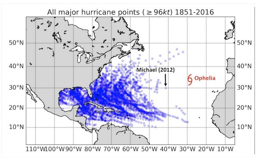 Ophelia: ¿Qué hace un gran huracán como tú en un lugar como éste?