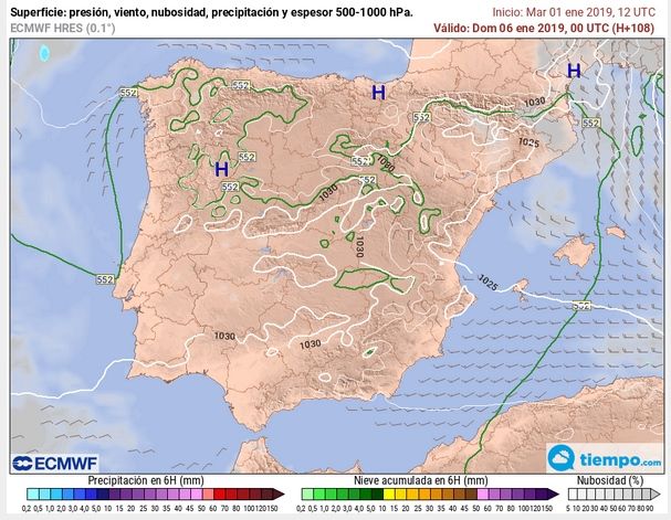 Predicción “especial” del tiempo en Reyes de 2019