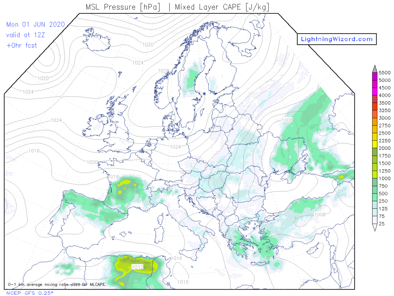 Curso sobre interpretación de mapas meteorológicos: la CAPE (Convective ...