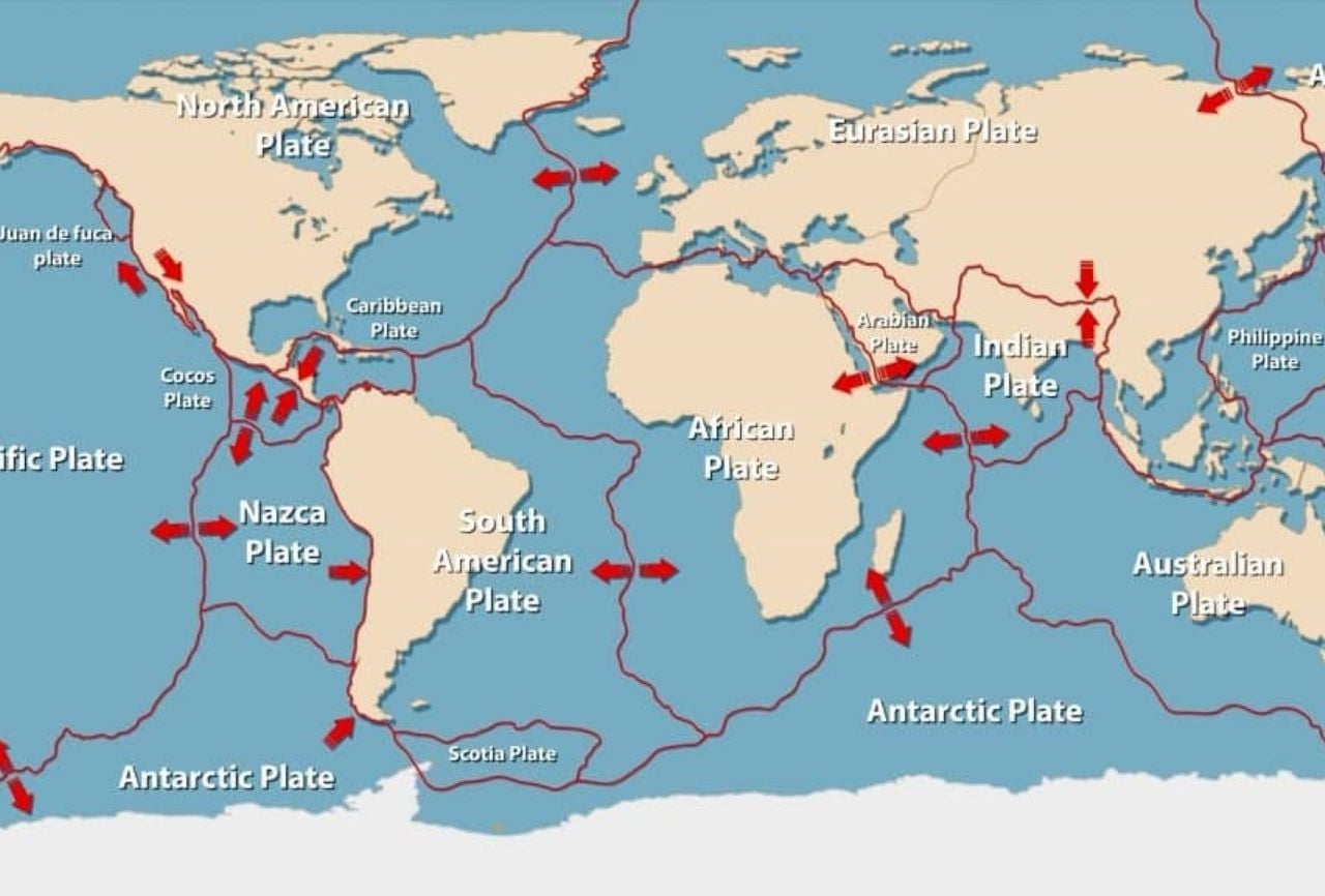 Carte De La Tectonique Des Plaques