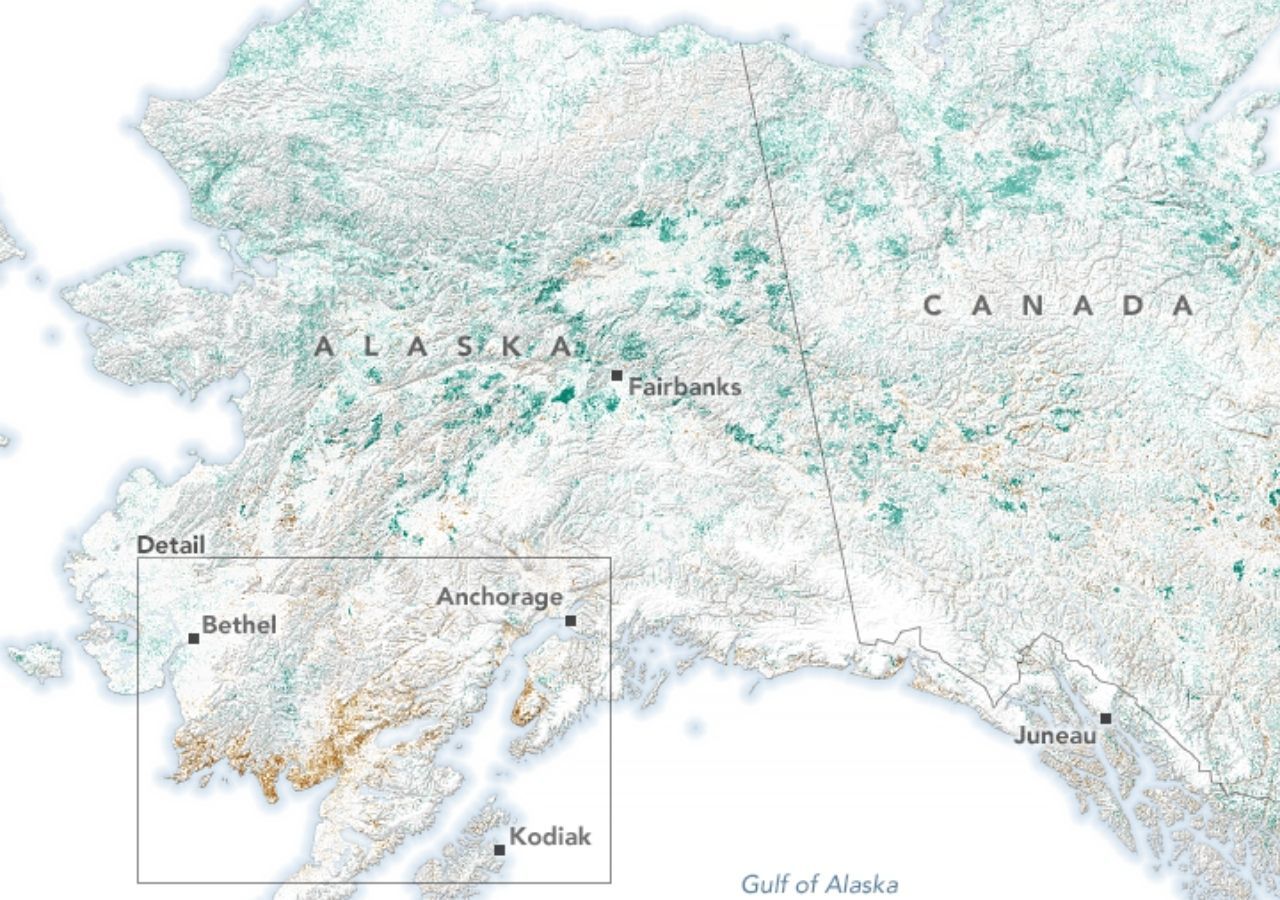Mapa De Alcance Do Alasca