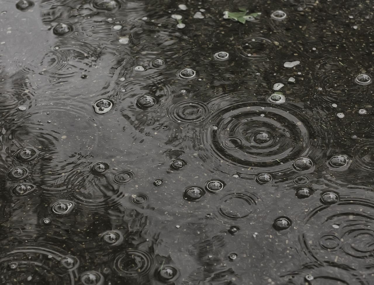 Air is trapped in rain and snow: the weather and climate science of bubbles