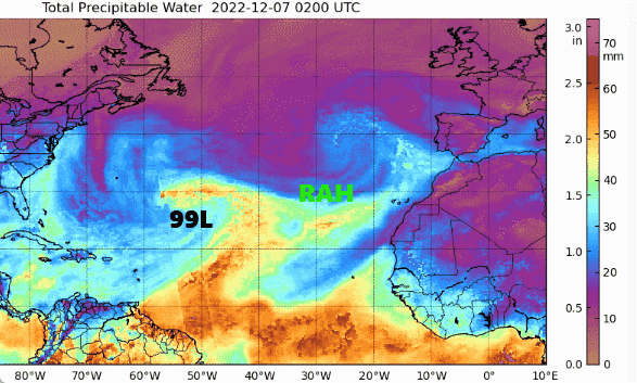 Al ciclón subtropical Invest 99L se le acaba el tiempo