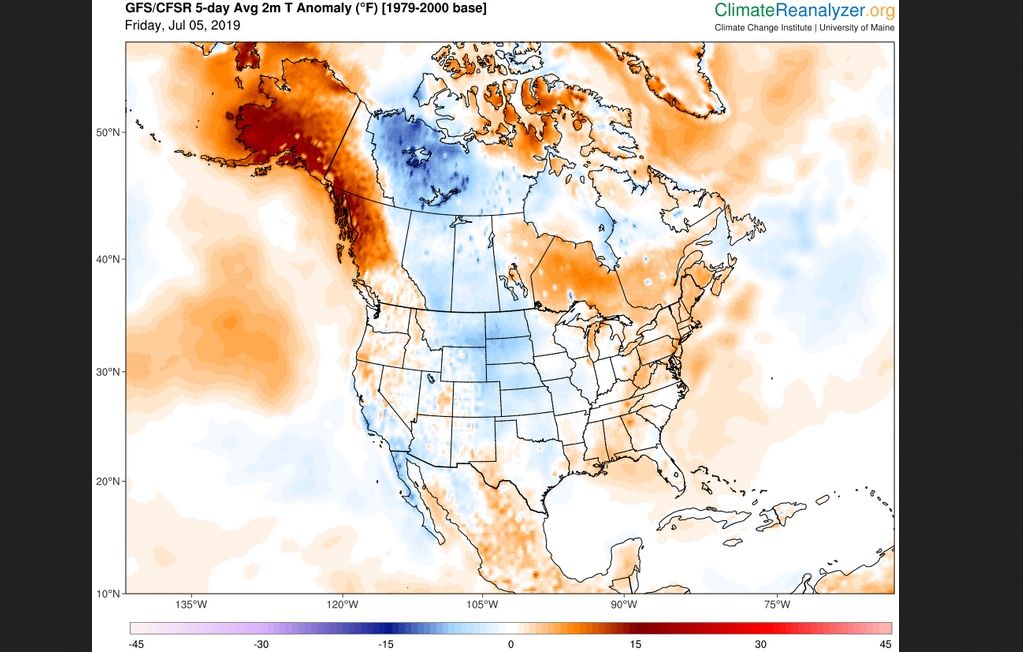 Alaska se enfrenta a una ola de calor excepcional Alaska se enfrenta a una ola de calor excepcional