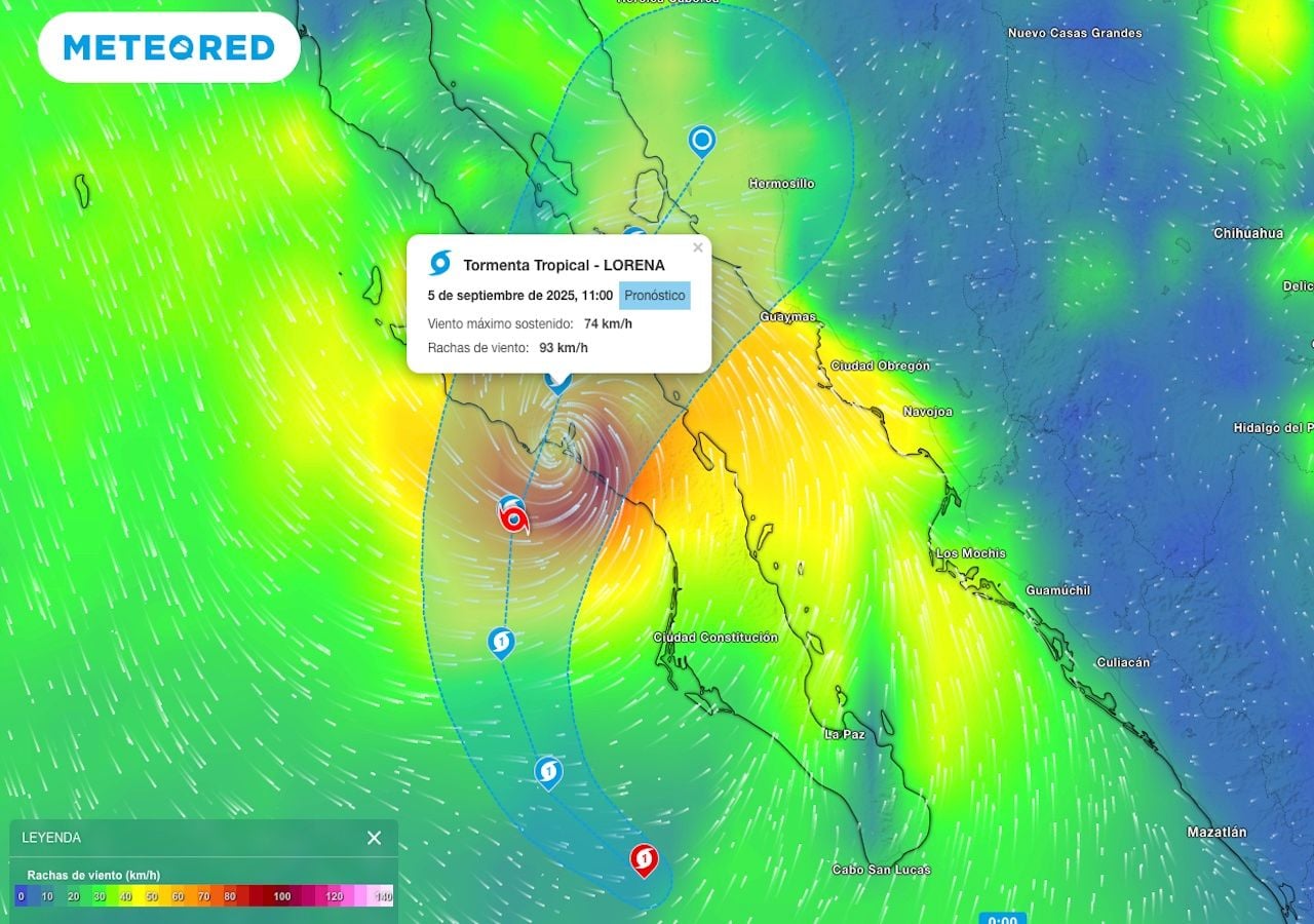 Alerta máxima en Baja California Sur: el huracán Lorena se acerca ...