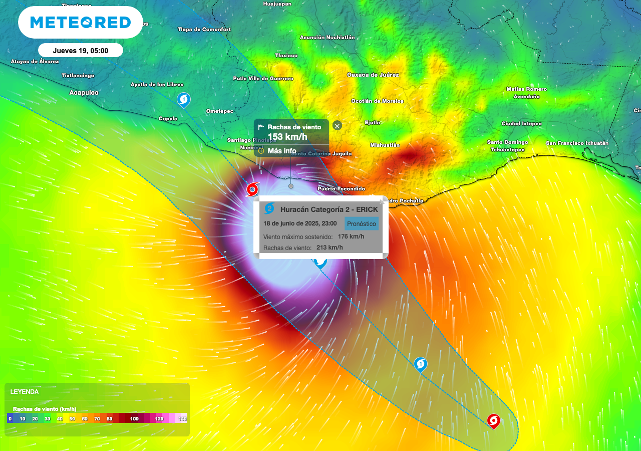 ¡Alerta máxima en Oaxaca! el ciclón Erick se intensifica: amenaza con ...