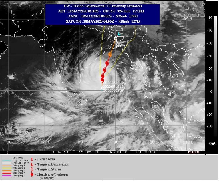 Amphan se intensifica: grave amenaza para la India y Bangladesh