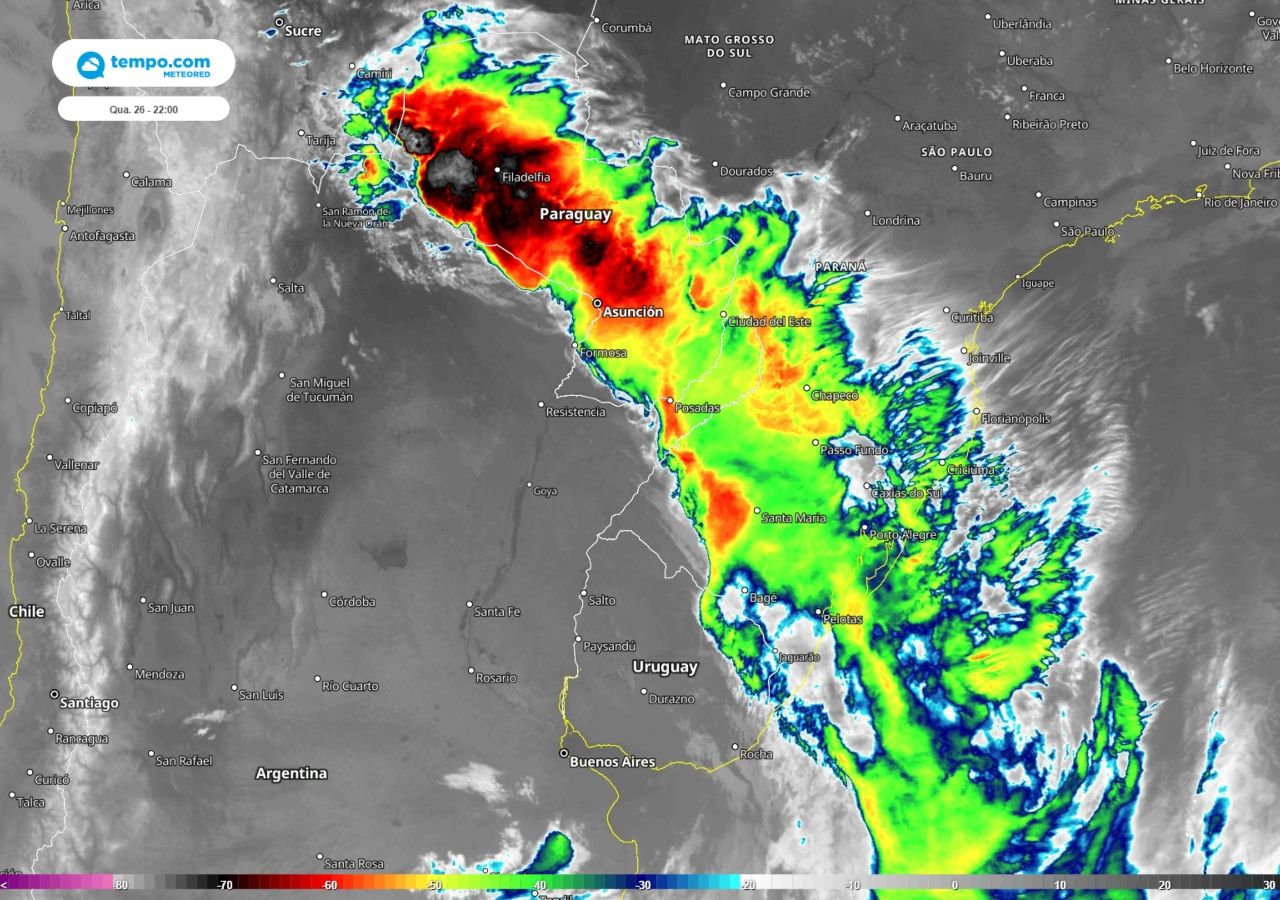 Rain And Storms Over Paraguay