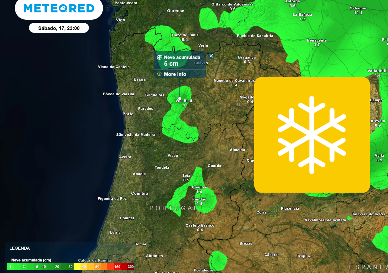Aviso amarelo de neve: IPMA emite aviso para 8 distritos; cota de neve ...