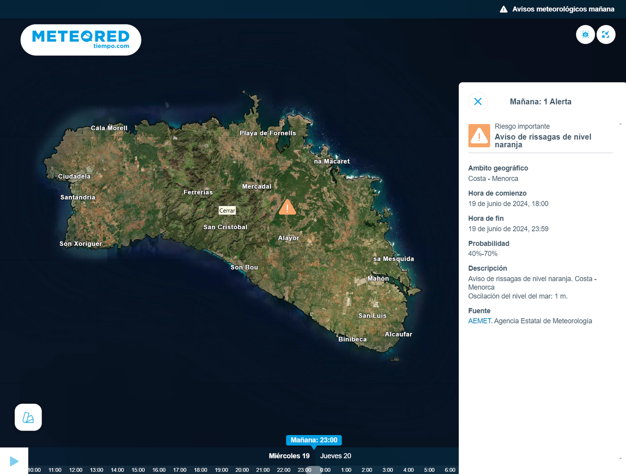 Aviso de la AEMET por un 'meteotsunami' en Baleares: estas son las ...