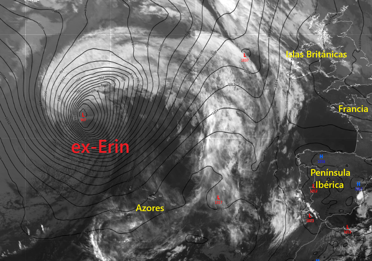 Última hora sobre la borrasca ex-Erin: los datos de récord para un mes ...