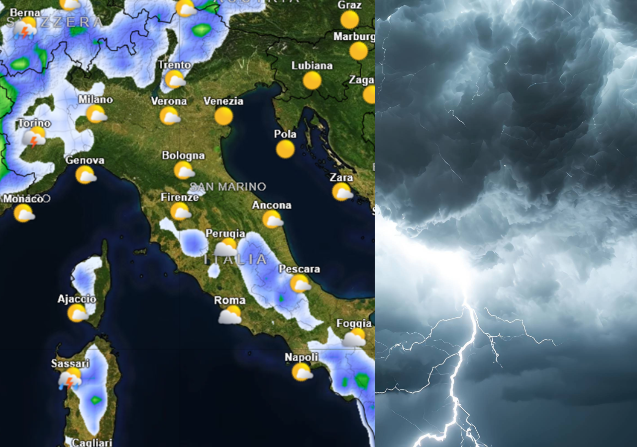 Meteored avvisa: forti temporali in agguato tra domani ed il weekend di ...