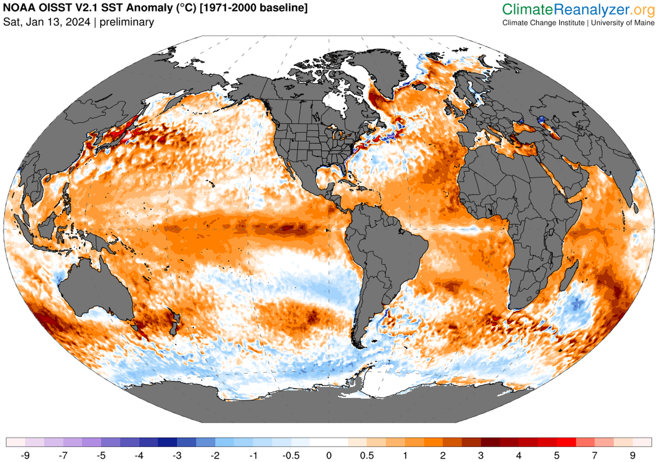 El calentamiento global eleva las temperaturas de los océanos y de los ...