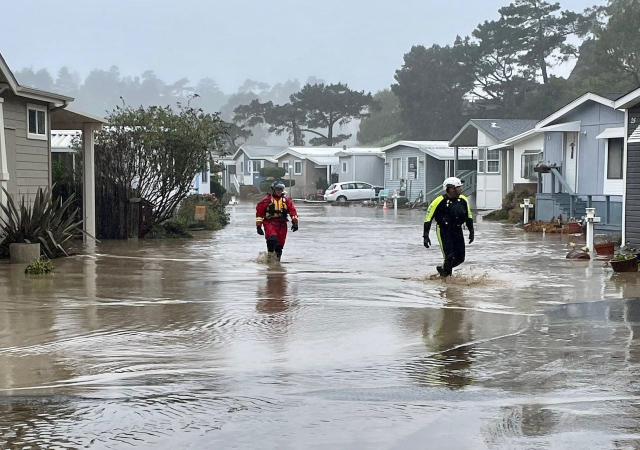 California: en estado de emergencia por inundaciones, derrumbes y ventiscas