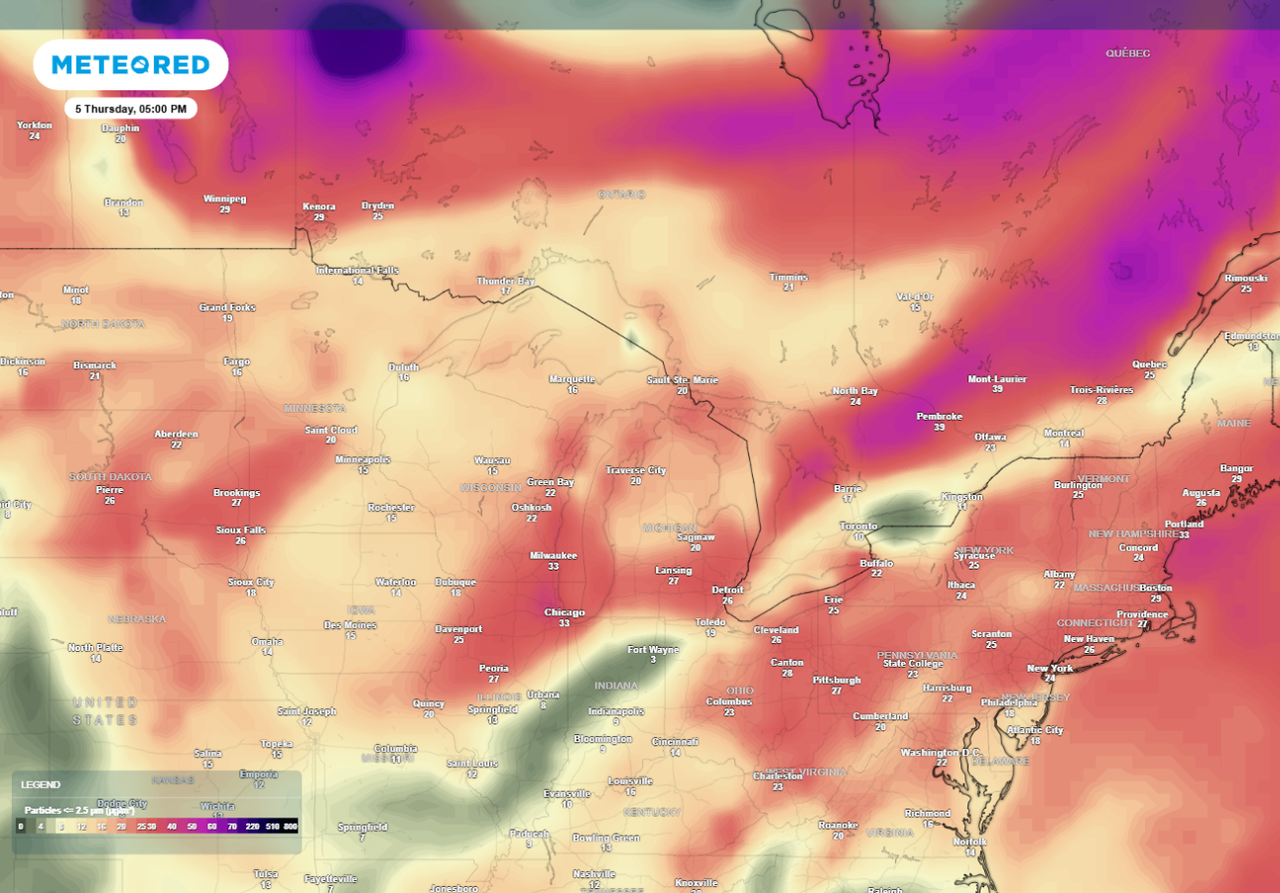 Canadian Wildfire Smoke Prompting Air Quality Alerts for Chicago, Detroit, and New York City