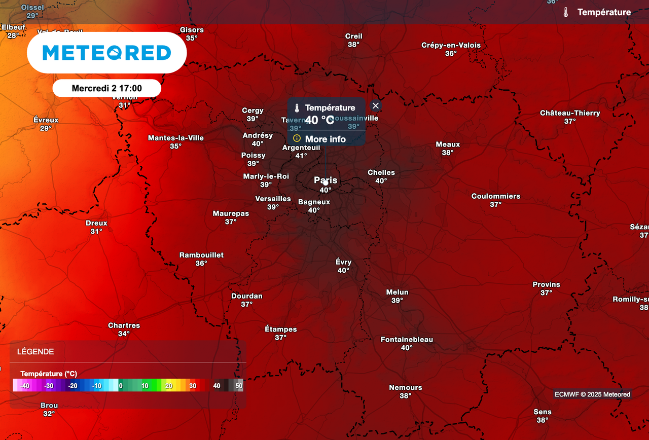 Canicule : 40°C à Paris et en Île-de-France la semaine prochaine ...
