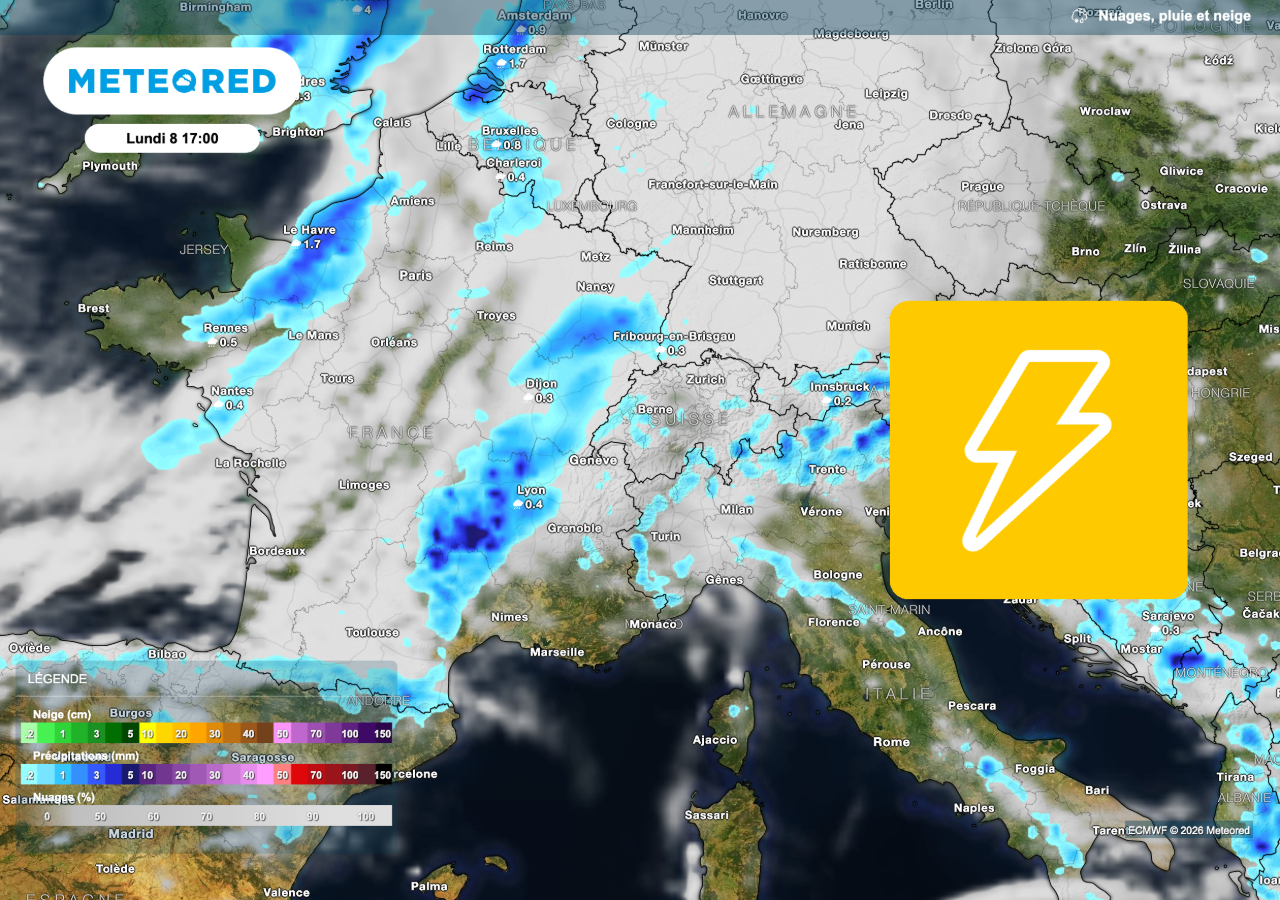 Ce lundi en France : une météo parfois chaude mais avec un risque d ...