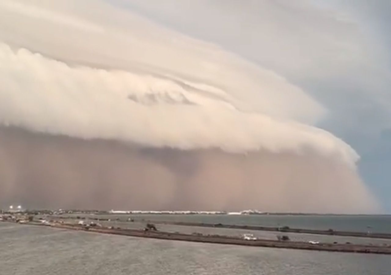 Imponente tormenta de arena en Sonora al norte de México convierte la ...