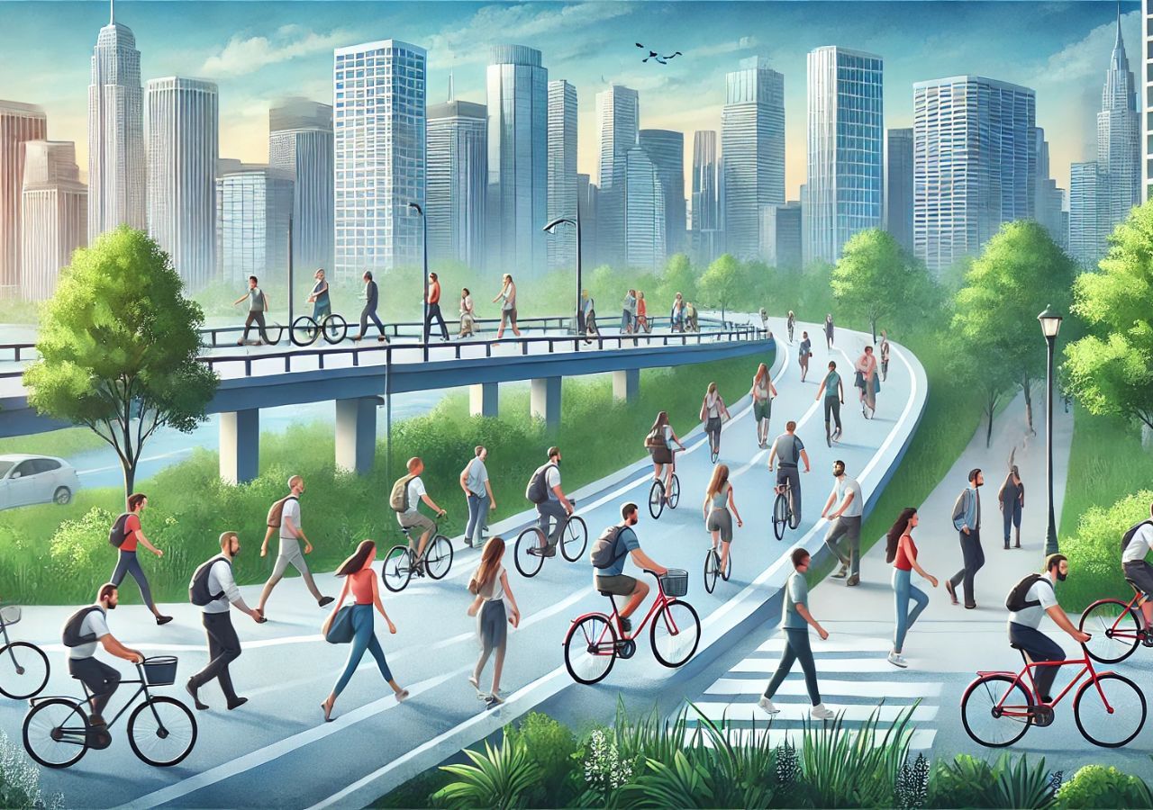 Cycling and walking to work reduces risks of both mental and physical ...