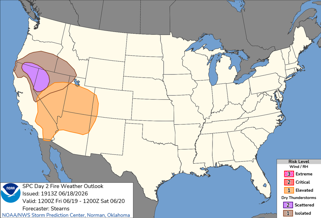 Dangerous Fire Weather on Friday: Dry Lightning, Hot Temperatures, and ...