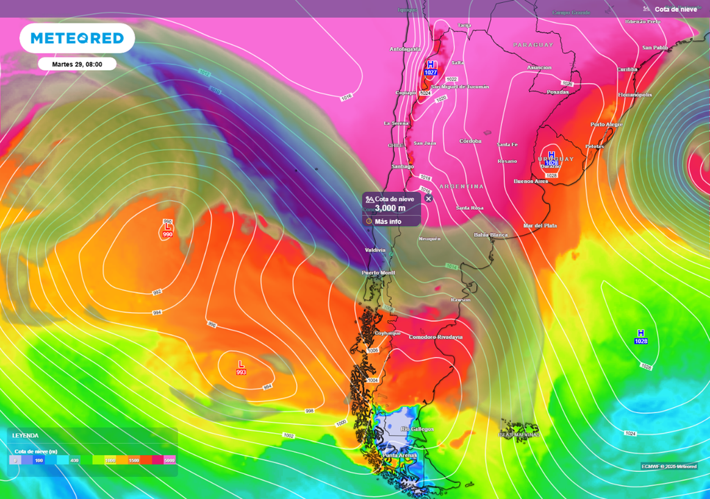 Dirección Meteorológica emite alerta por lluvias con río atmosférico categoría 4 e isoterma cero ...