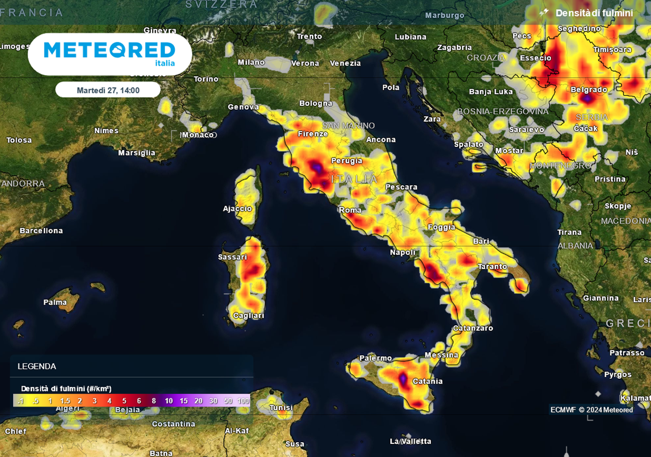 Domani si formeranno forti temporali in Italia, allerta meteo in dieci regioni. Dove pioverà?