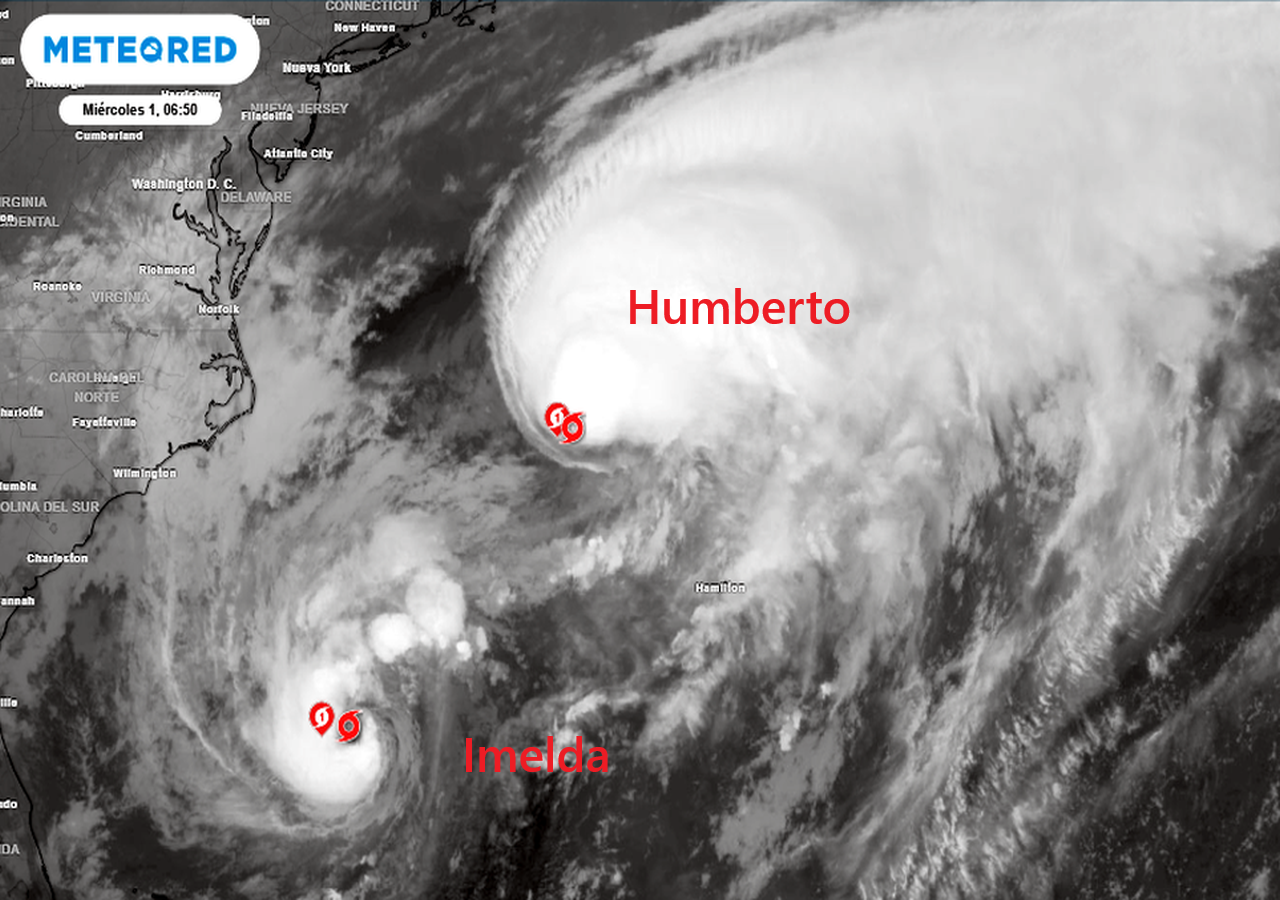 Los meteorólogos sorprendidos por dos huracanes atlánticos, Imelda y ...
