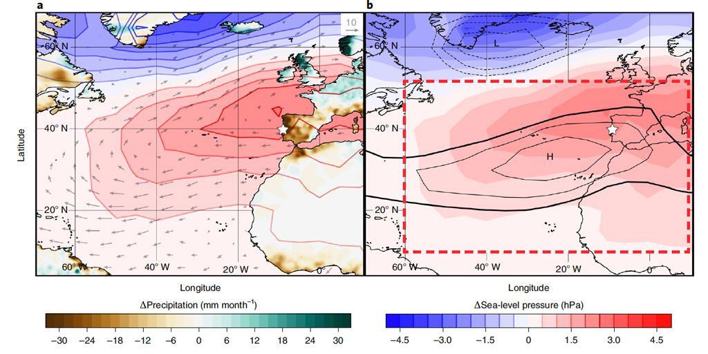 El anticiclón de las Azores se expande hacia el norte: consecuencias