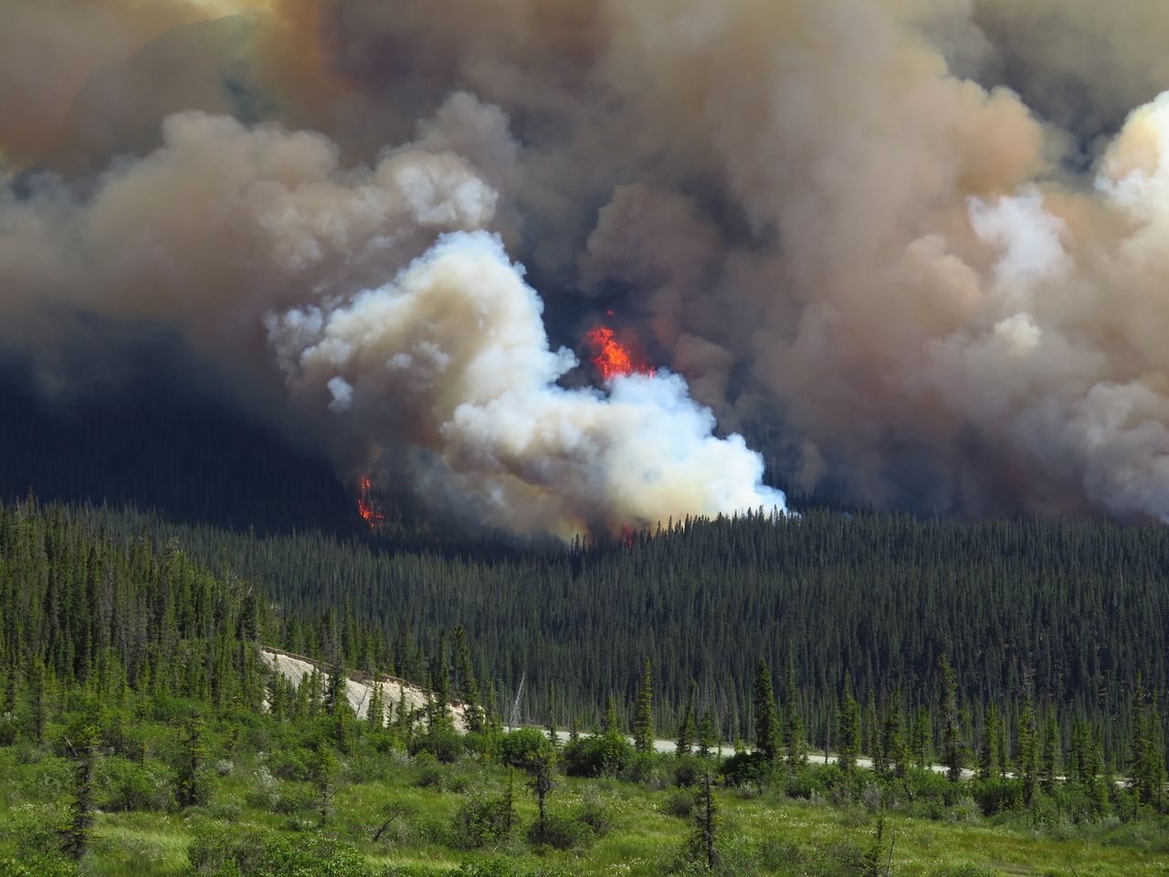 La fumée des gigantesques incendies au Canada traverse actuellement l ...