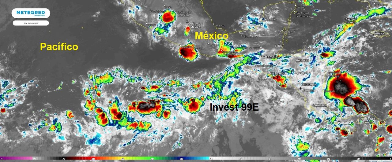 El Invest 99E podría convertirse en tormenta tropical al sur de México