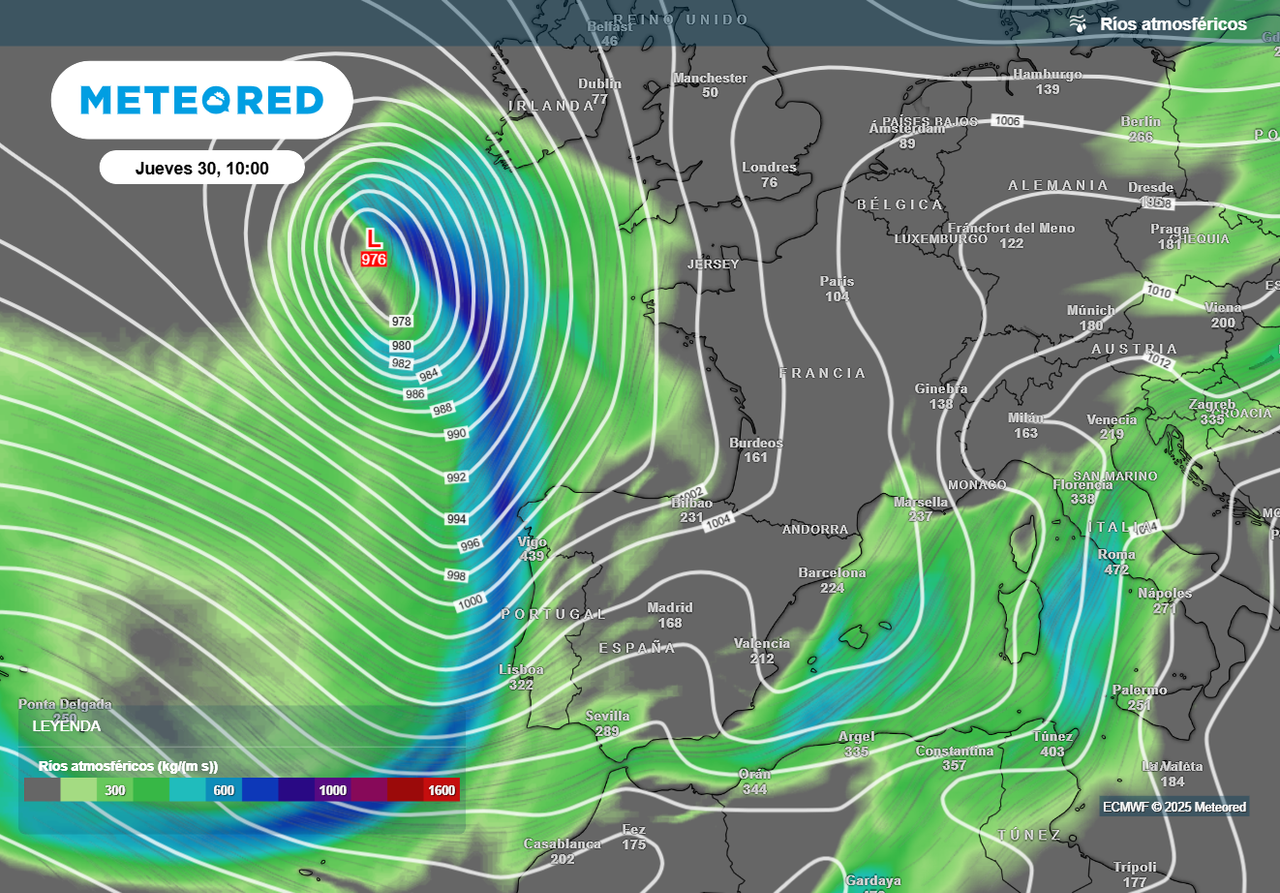 El modelo europeo advierte sobre la próxima semana: será muy lluviosa ...