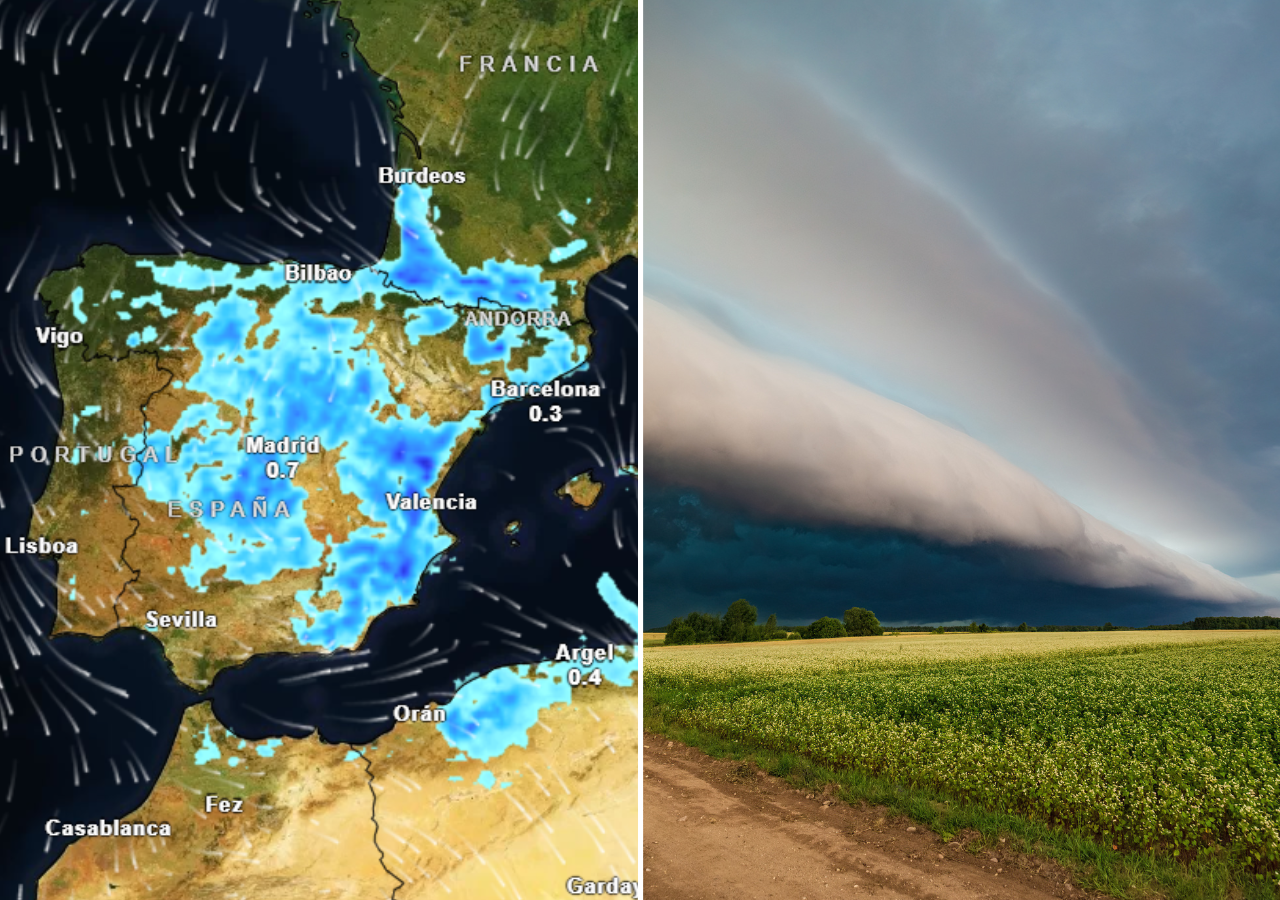 El próximo episodio de lluvias y tormentas intensas en España ya tiene ...