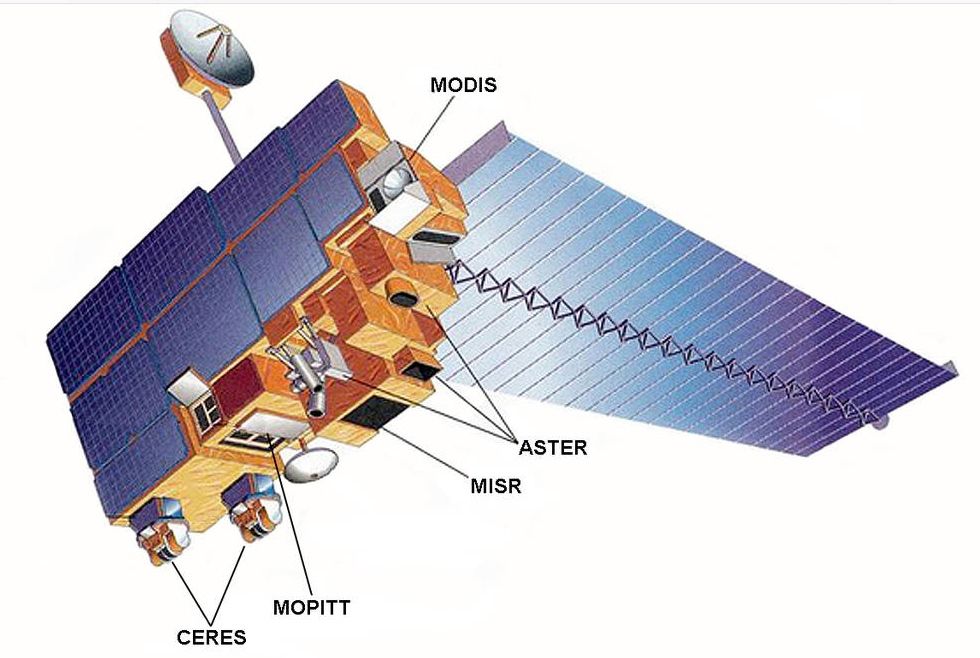 El satélite Terra cumple 20 años