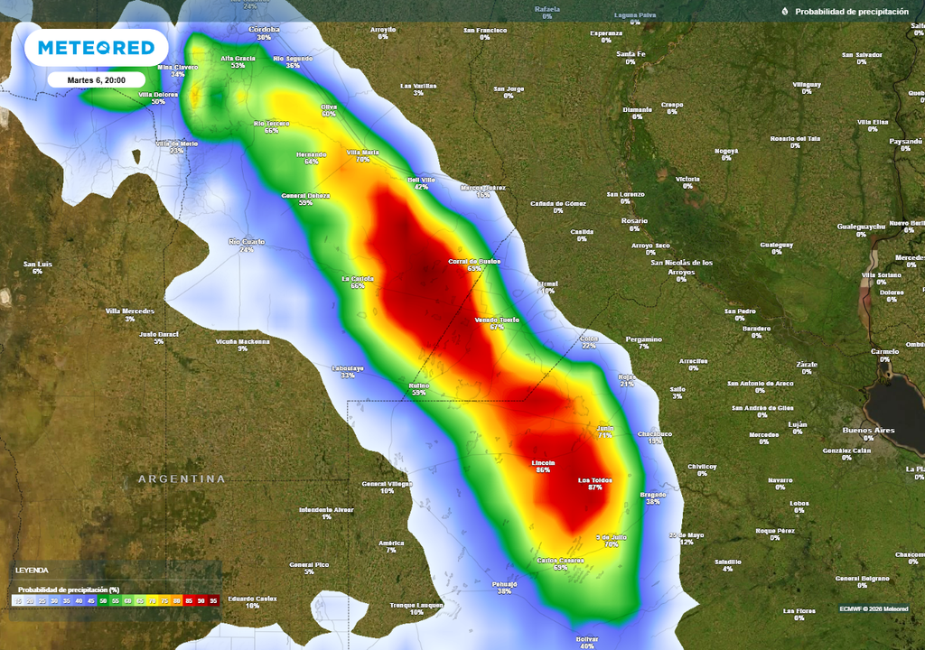El SMN activa alertas por fuertes tormentas y vientos este martes 6 y ...