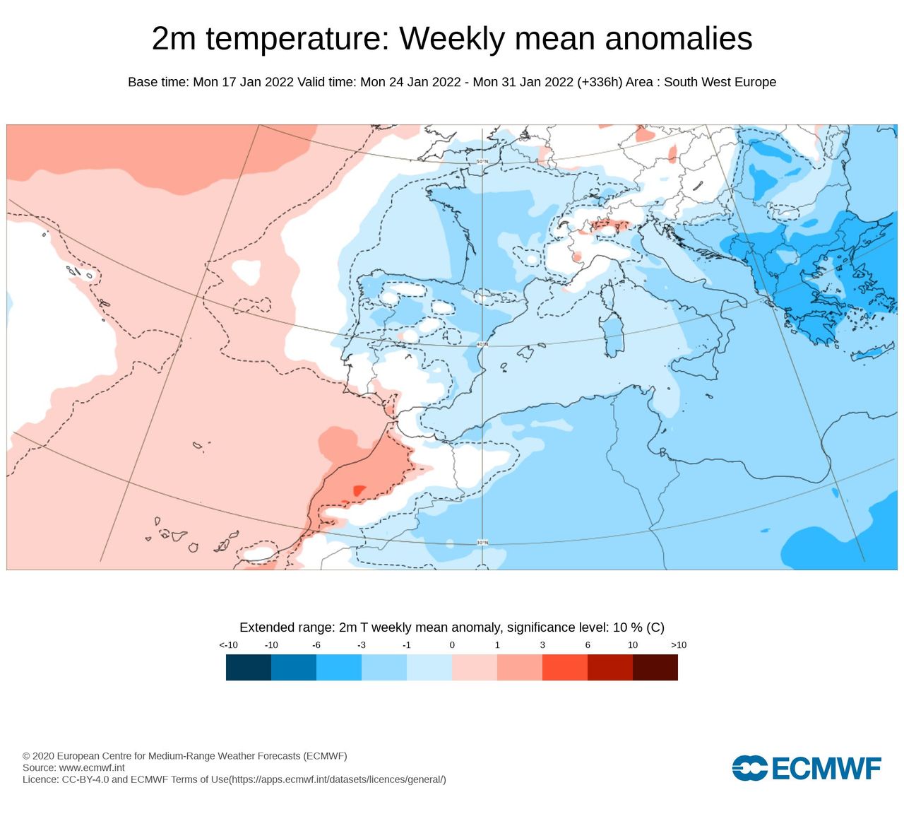El tiempo de final de enero y primeros de febrero: frío y seco