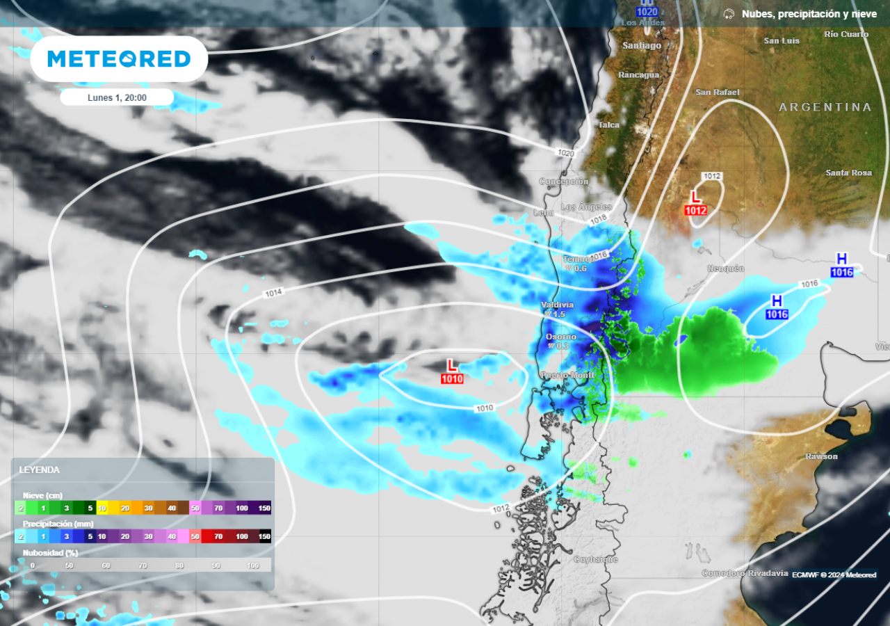 El tiempo en Chile la próxima semana: precipitaciones, frío y calor ...