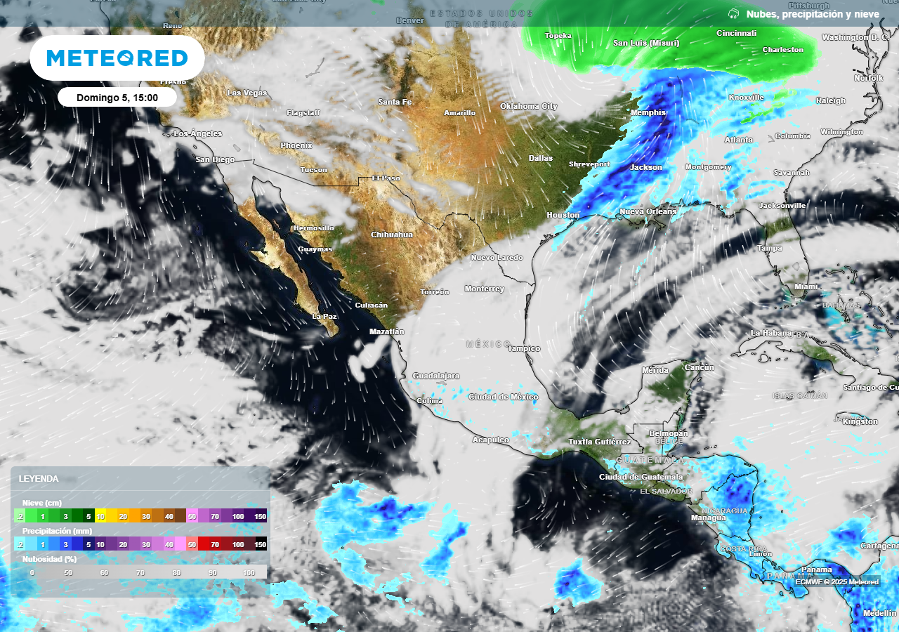 El tiempo en México este fin de semana: con lluvias por una vaguada y ...