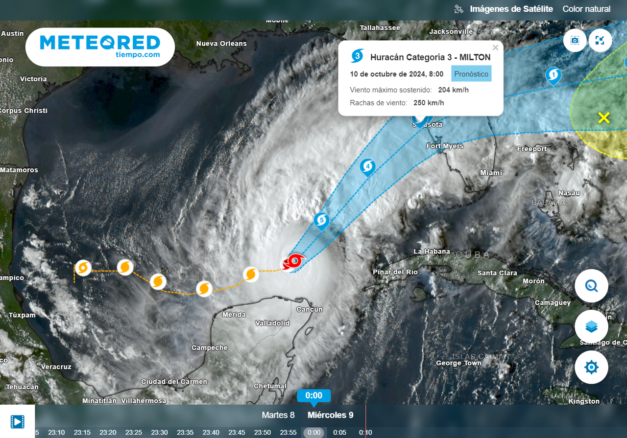 En unas horas el devastador huracán Milton impactará en Florida: "la ...