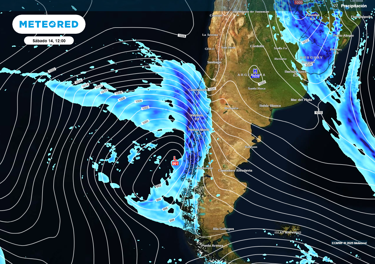 Entre sábado y domingo potente sistema frontal aterrizará en Biobío y ...
