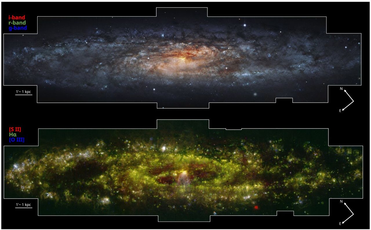 El Escultor: la galaxia más colorista del universo con miles de colores ...