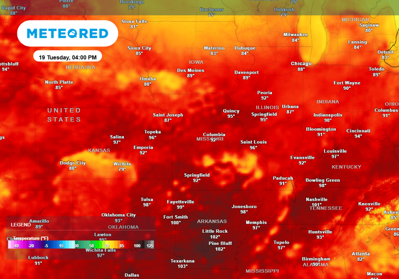 Extreme Heat, Heavy Rain, and Strong Storms to target the Central U.S ...