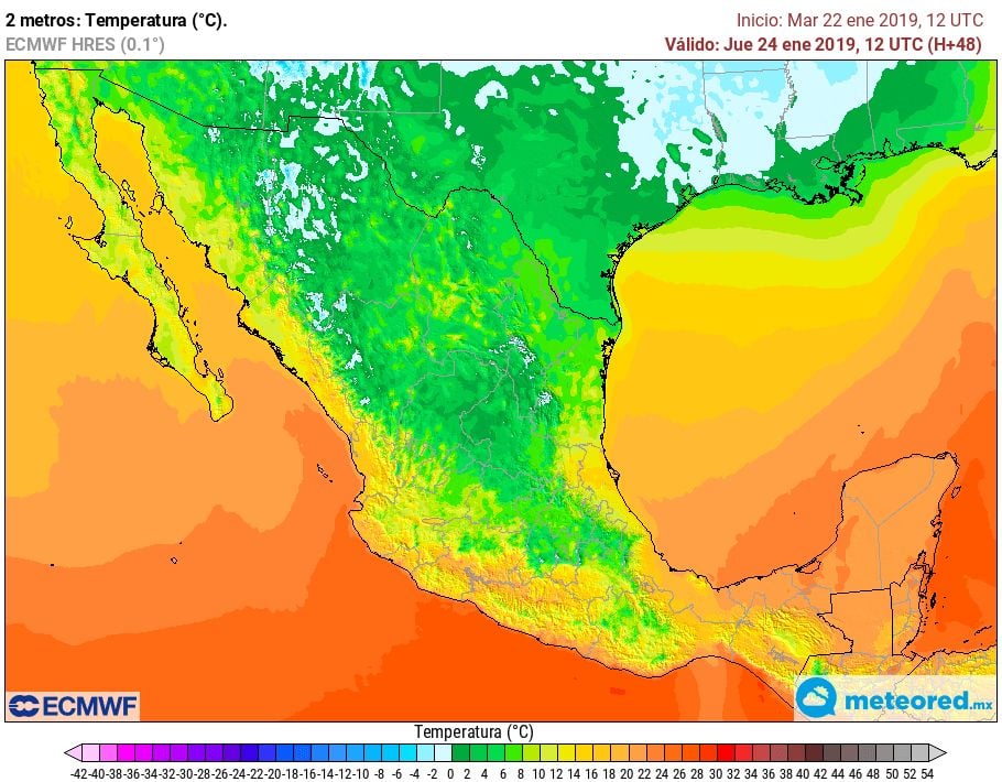 Frío intensificándose en México para los próximos días