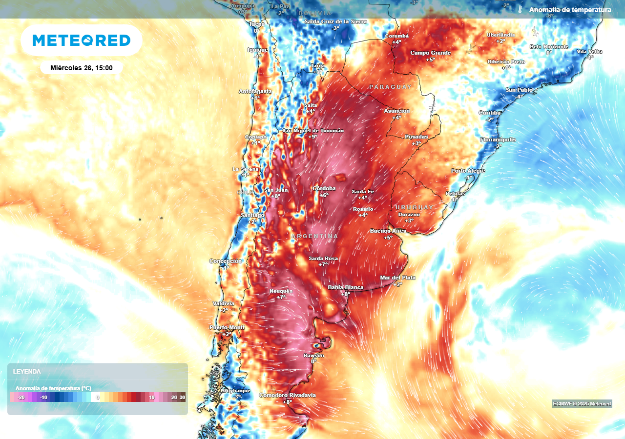 Fuerte ascenso térmico en Argentina tras el temporal: se instala aire ...