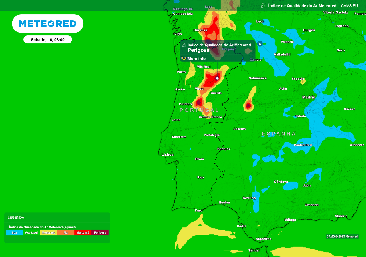 Fumo dos incêndios está a deteriorar a qualidade do ar para níveis ...