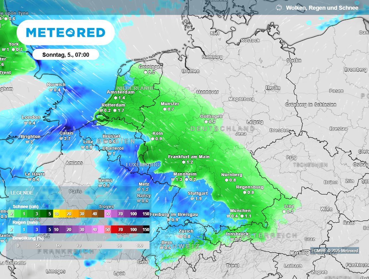 Gefährliche Wetterwarnung des DWD: Glatteis-Chaos und Schnee rollen auf Deutschland zu – Hier ...