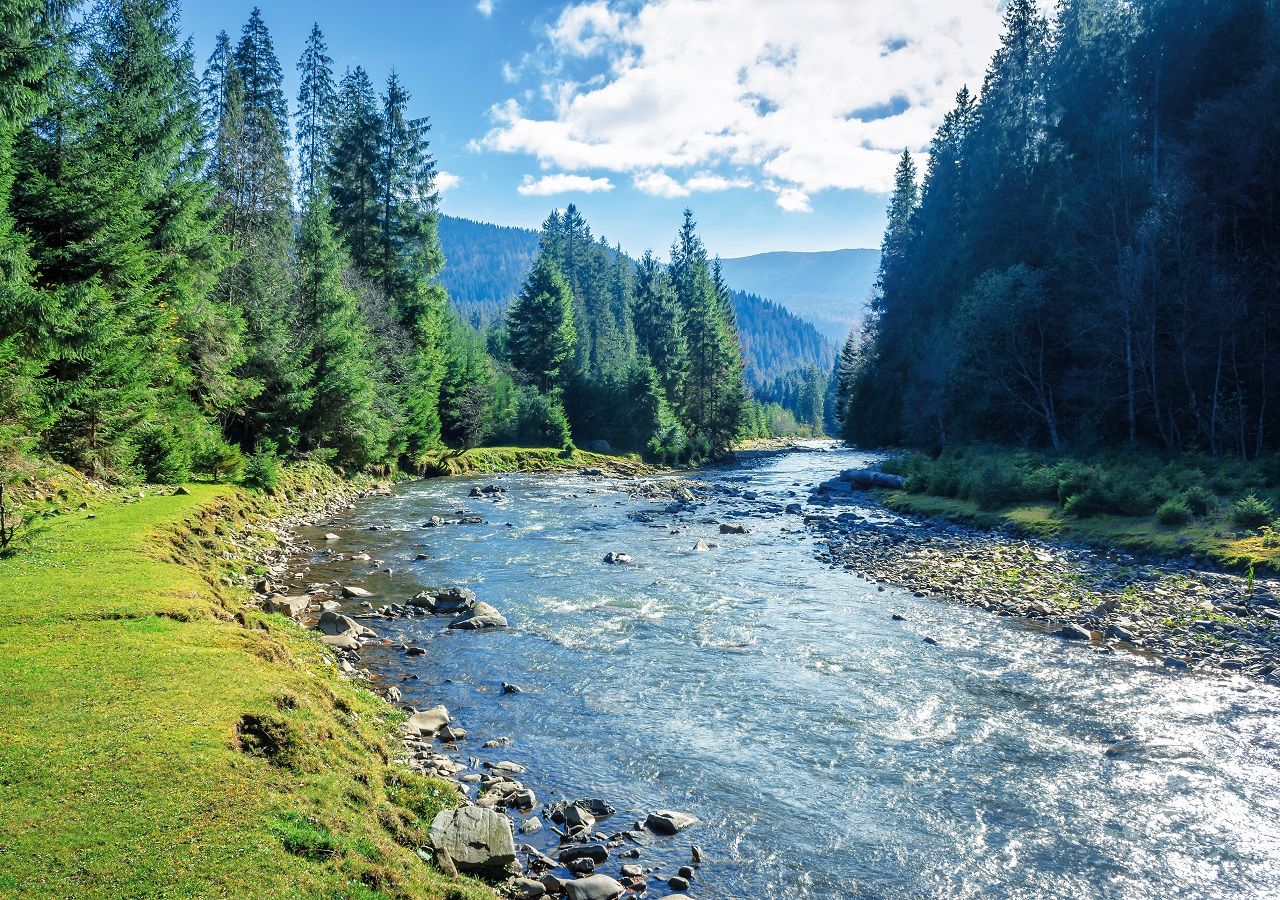 How does climate change affect water quality in rivers?